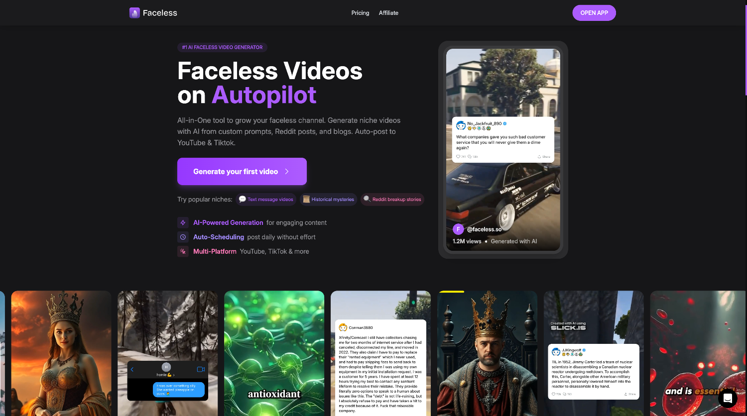 Faceless Video AI