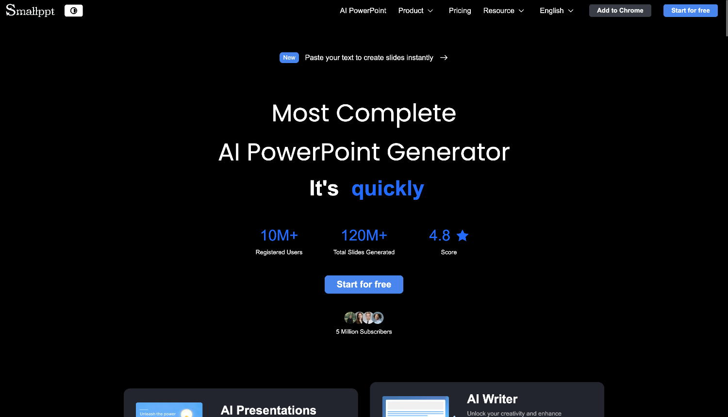 Smallppt Review: The Best AI PowerPoint Generator & Slideshow Maker