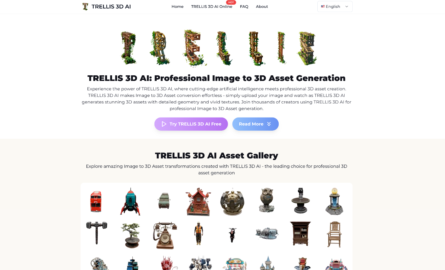Trellis 3D AI